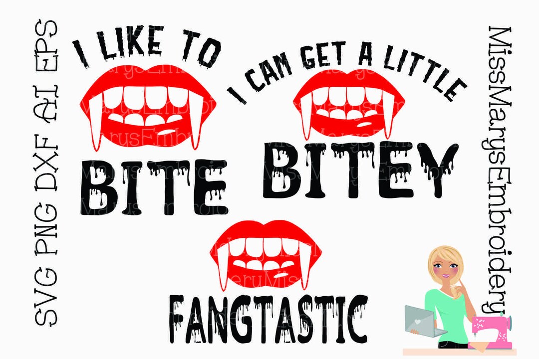 SVG Vampire I Bite SVG Halloween SVG Cutting File Commercial Personal ...