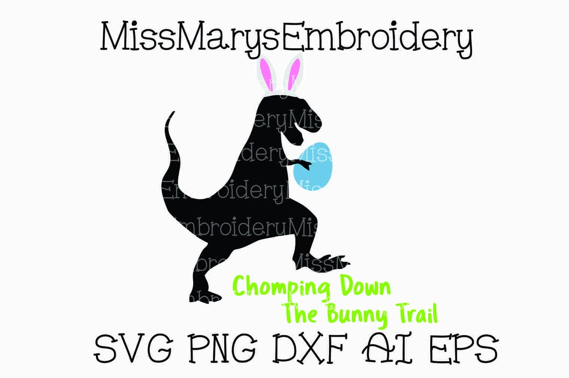 SVG Bunny T-rex File Cutting File DXF, AI Commercial Personal Use - Etsy