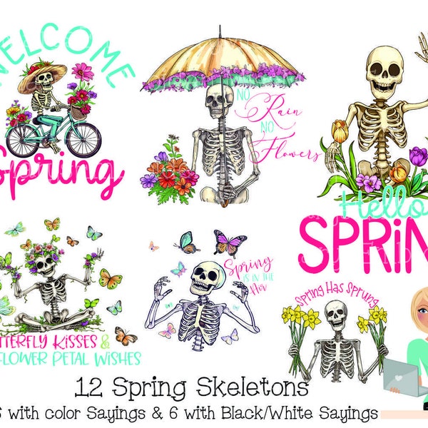 Skeleton Png - Etsy