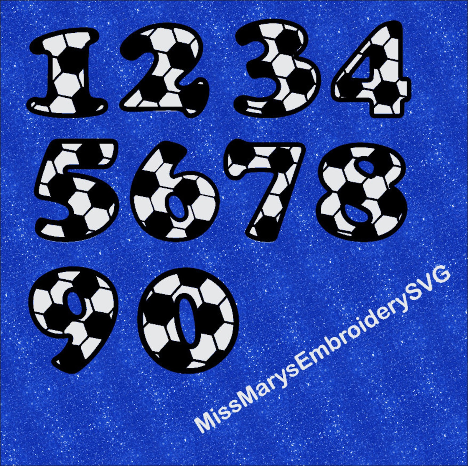 SVG Soccer Letters & Numbers for Cutting Machines | Etsy