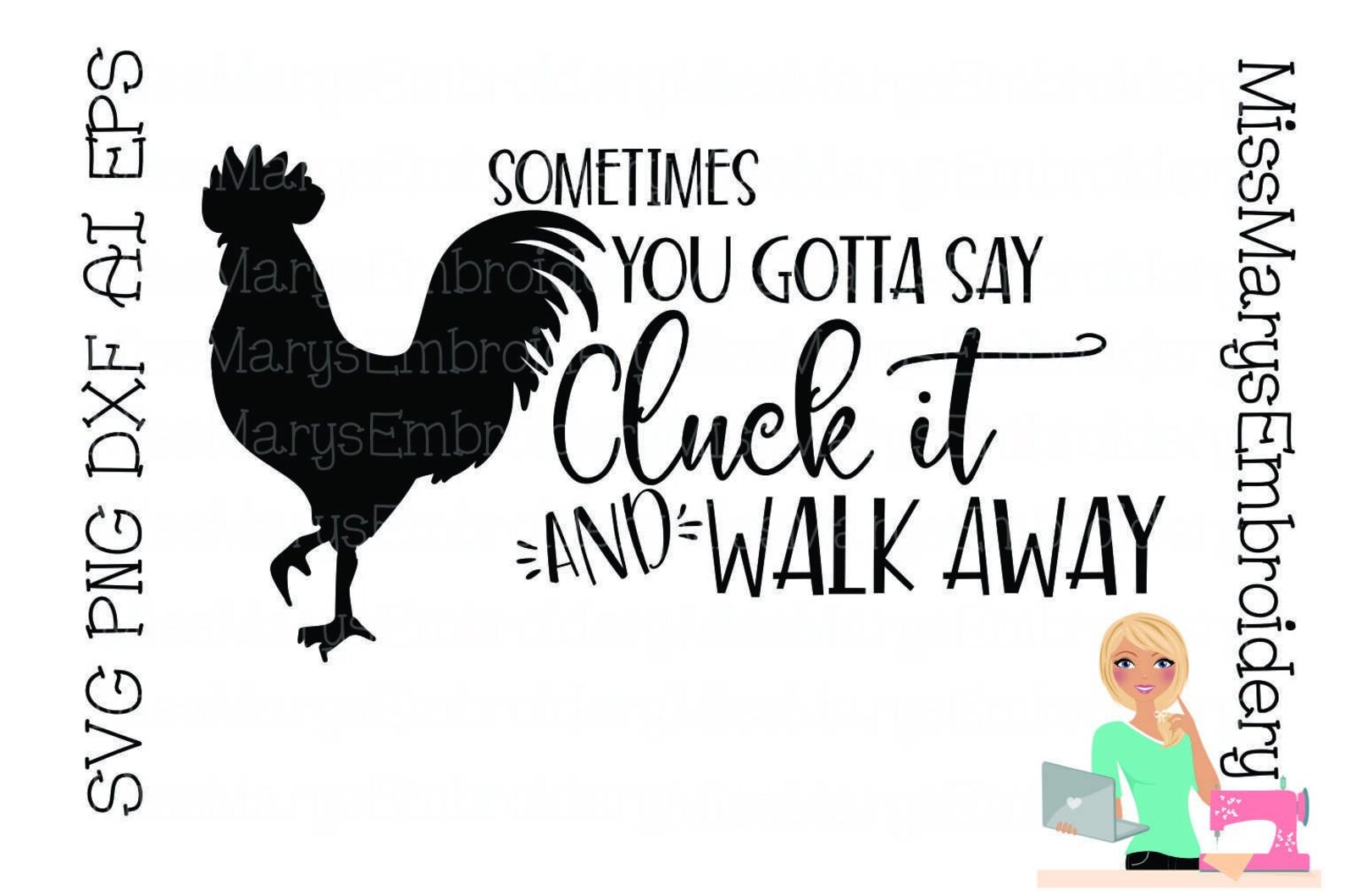 Cluck It SVG | Rooster SVG | Farmhouse SVG| Cutting File | Cut File ...