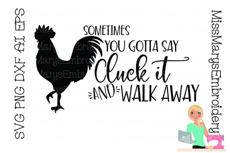 Cluck It SVG Rooster SVG Farmhouse SVG Cutting File Cut - Etsy