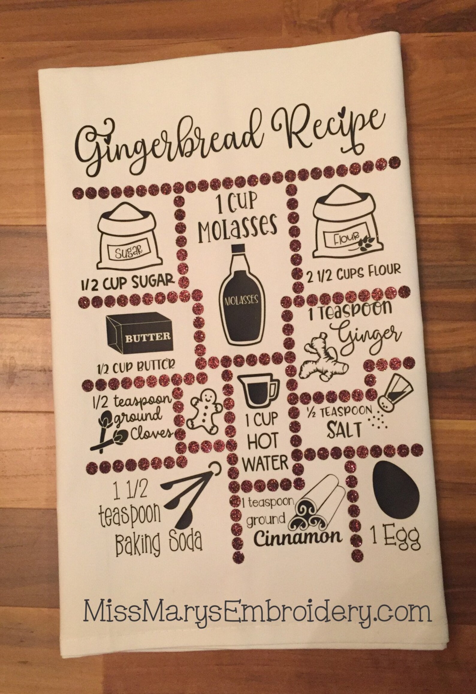 Gingerbread Recipe SVG Gingerbread SVG Recipe SVG - Etsy