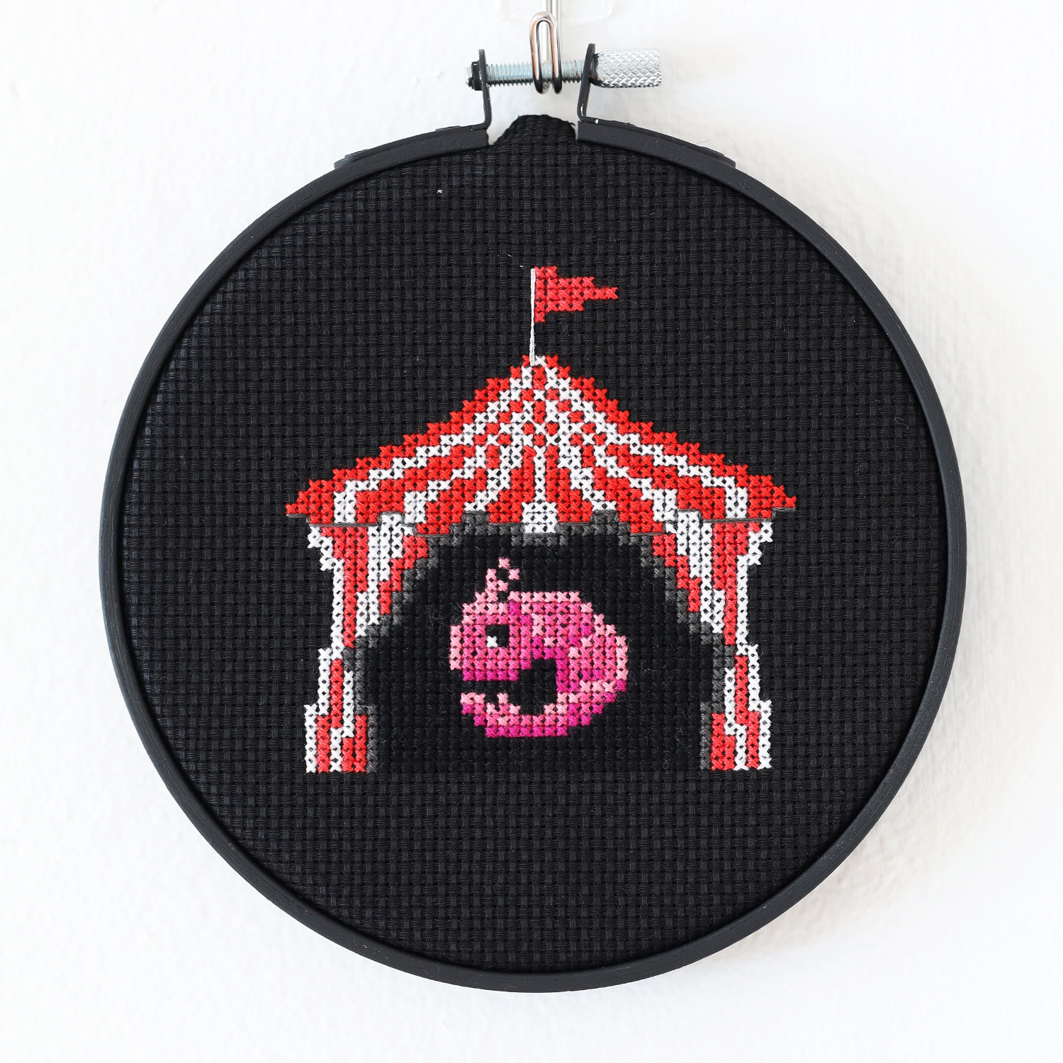 Cirque Du Shrimp-digital Cross Stitch Pattern-tiny Pixel Circus Shrimp ...
