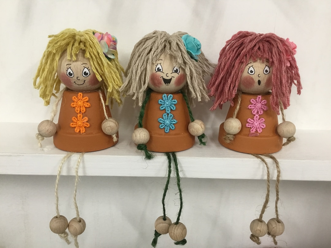 Flower Pot Doll - Etsy