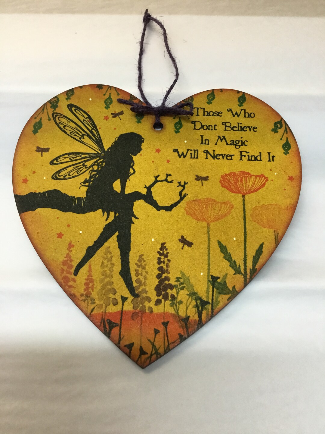 Tree Goddess Luna - Magical Fairy Mdf Heart - Etsy
