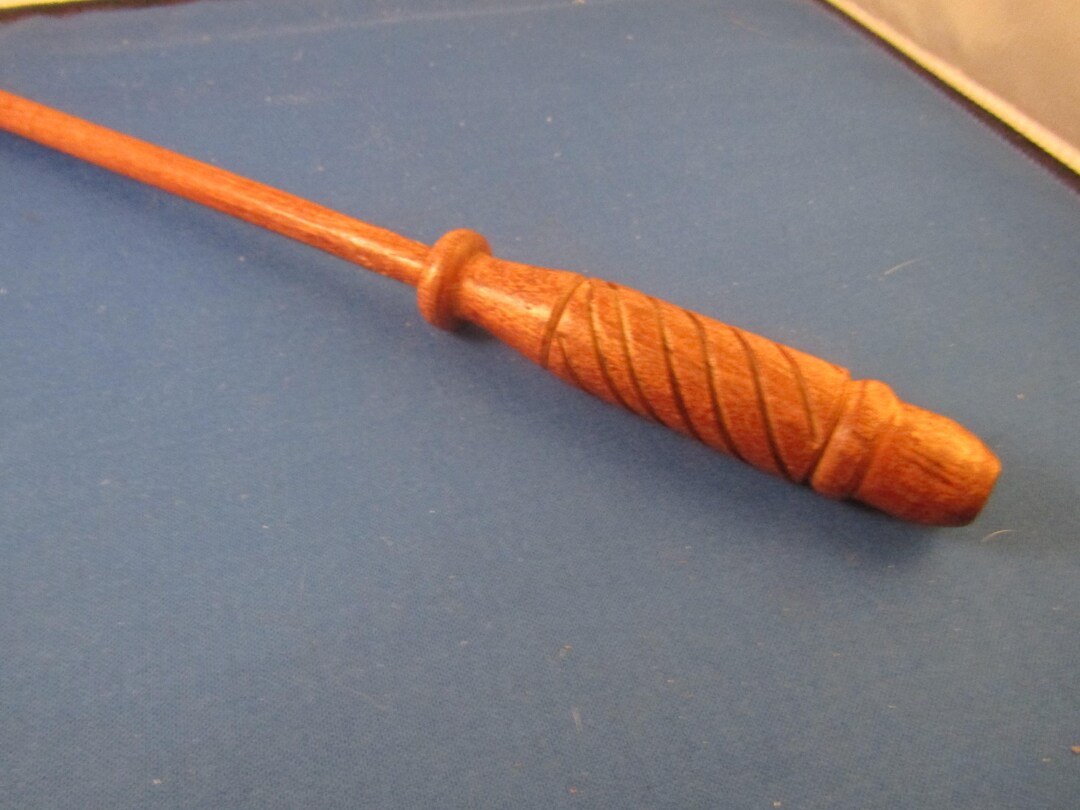 Wand, Wood Carved Wand, Stunning Wand With Bag, #20 - Etsy