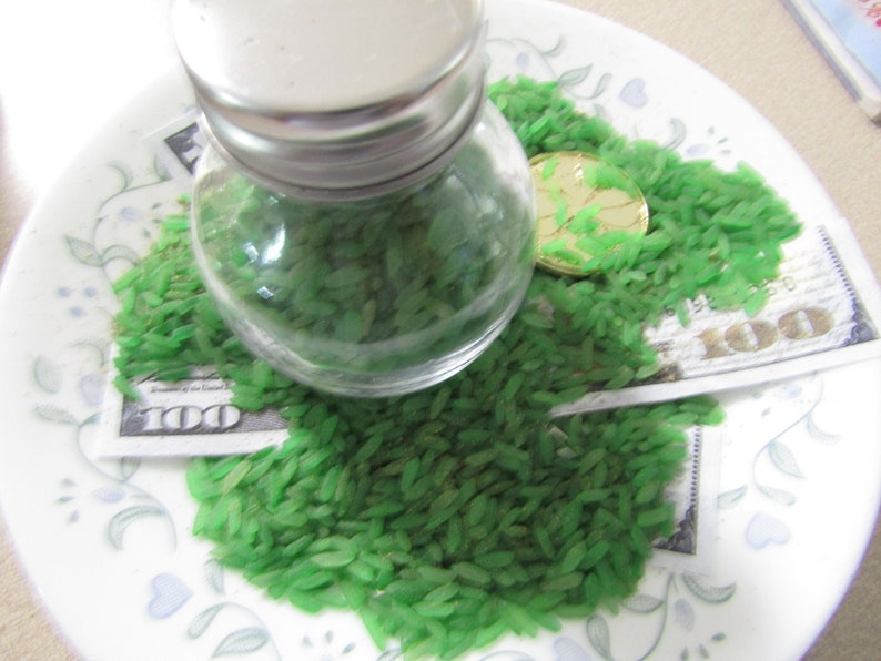 Lucky Green Rice Wealth Prosperity Money Hoodoo Green Rice - Etsy