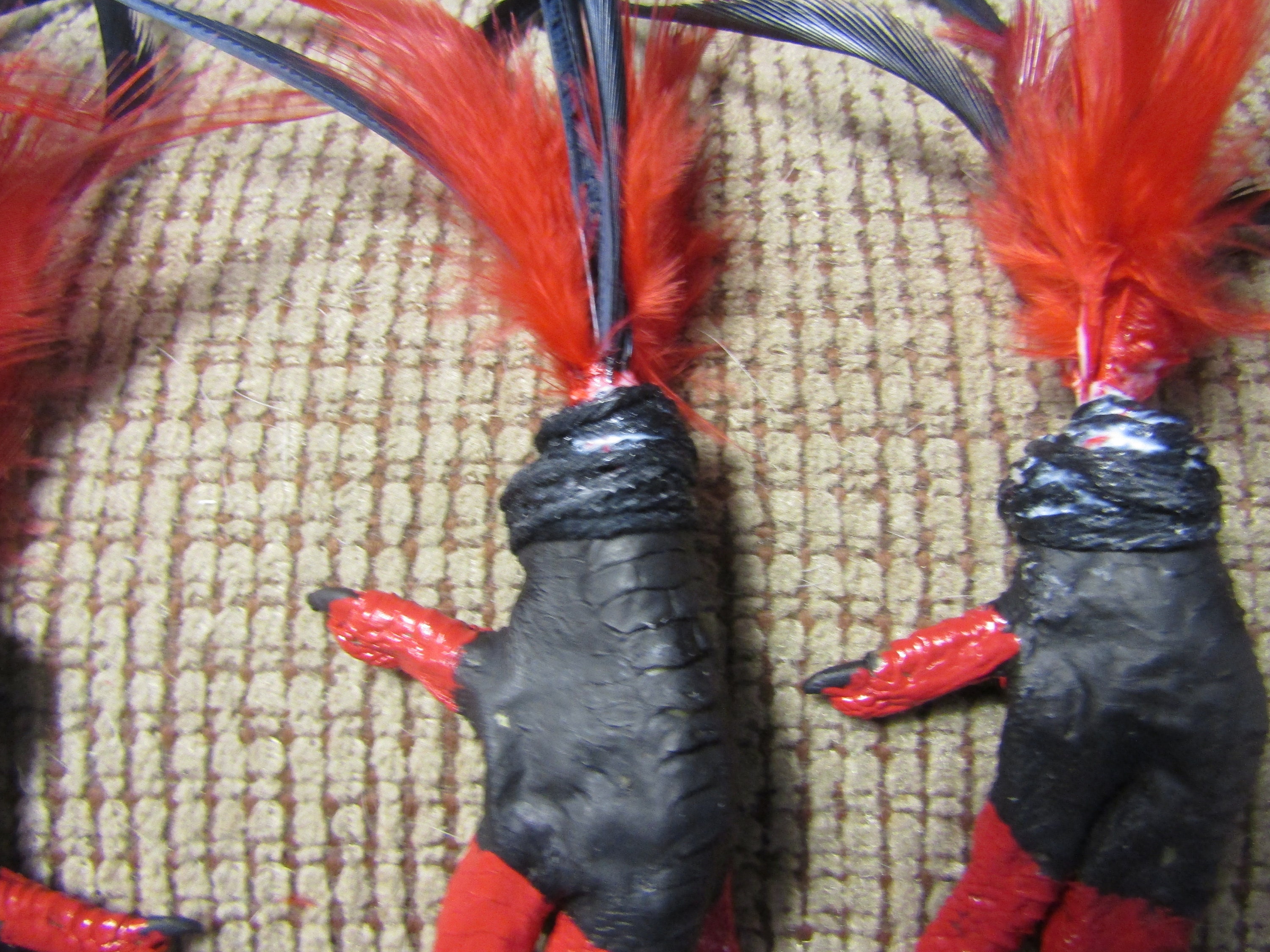 Reversing Red and Black Chicken Foot, Pata De Gallina - Etsy