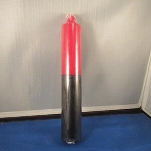 Red Black Double Action Candle 9" - Etsy