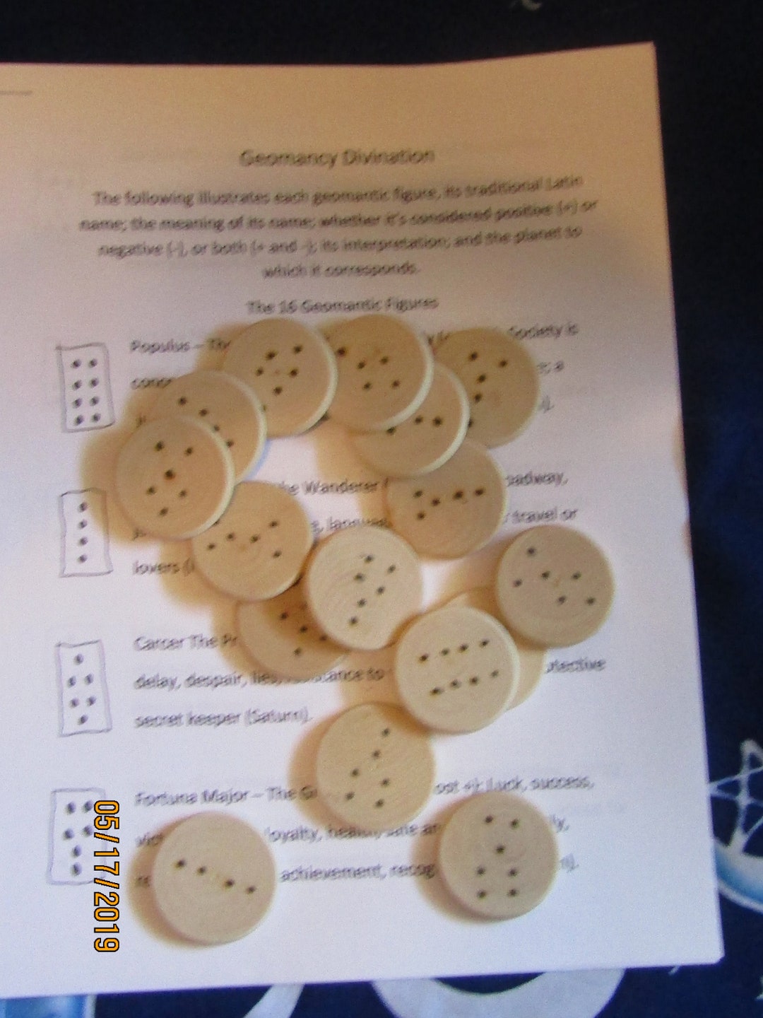 Geomancy Divination Set / Wood Burned Tiles - Etsy