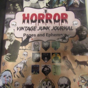 Horror Vintage Junk Journal, Scrabooking, Ephemera - Etsy