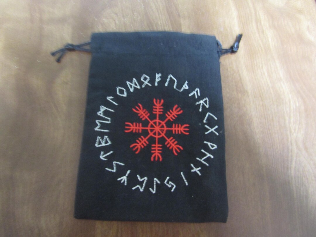 Rune Bag, Embroidered Rune Bag - Etsy