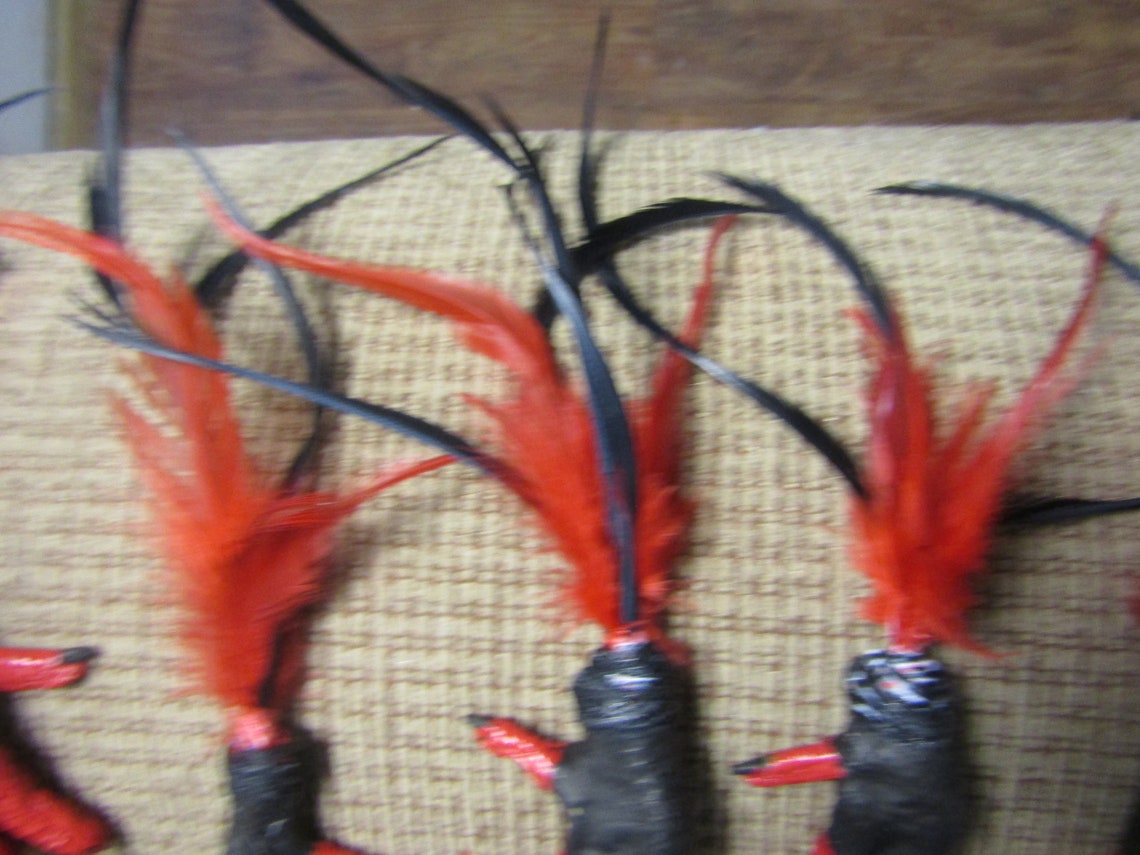 Reversing Red and Black Chicken Foot, Pata De Gallina - Etsy