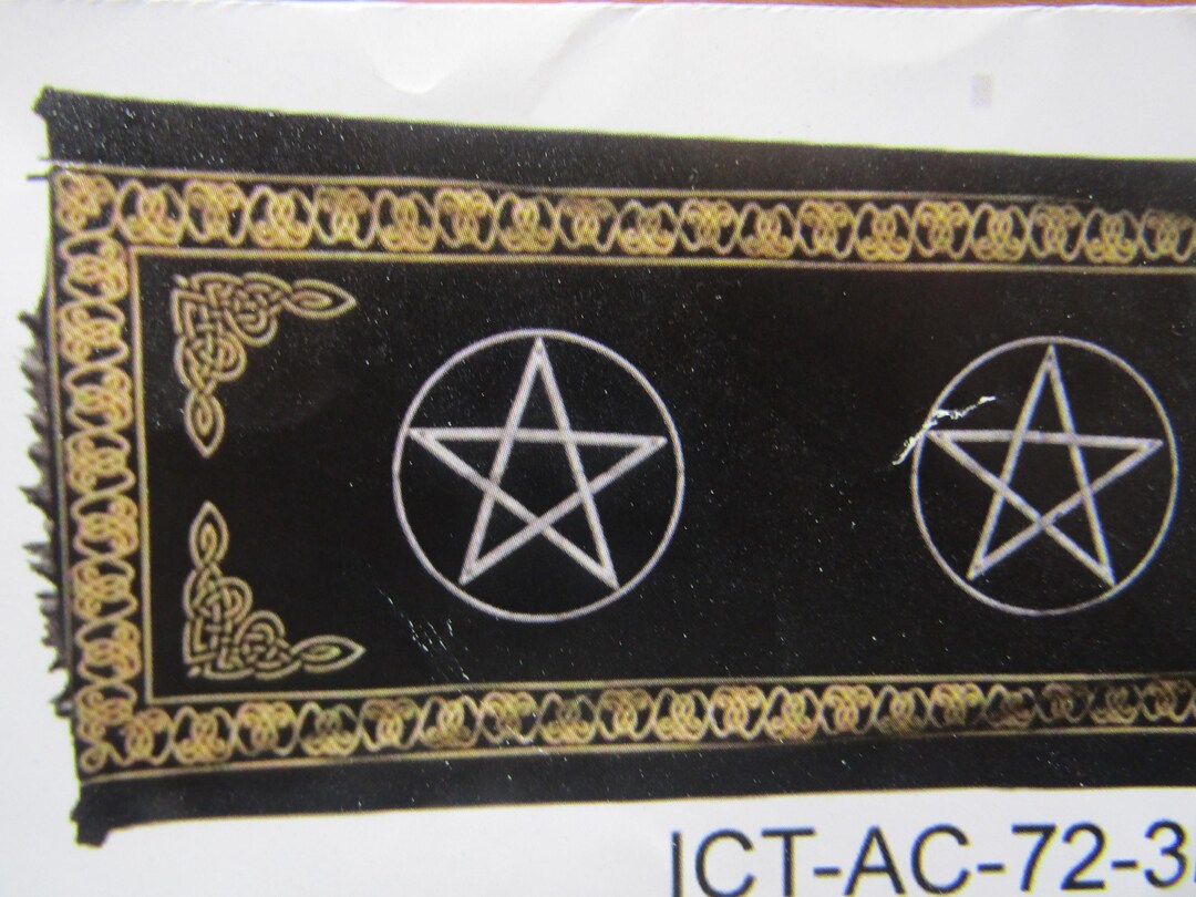 Pentacle, Triple Pentacle Altar Cloth, 24 X 70" Heavy - Etsy
