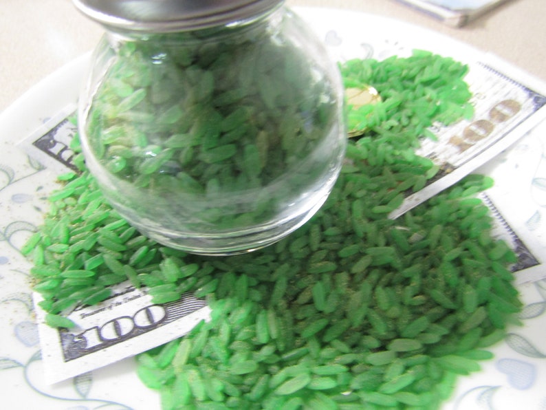 Lucky Green Rice Wealth Prosperity Money Hoodoo Green Rice - Etsy
