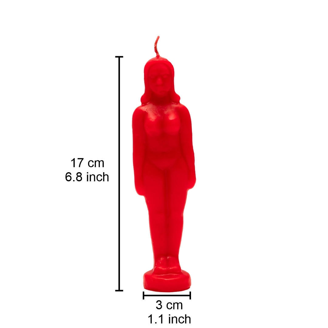 Red Female Figure Candle: Decorative Ritual Goddess Candle - Etsy