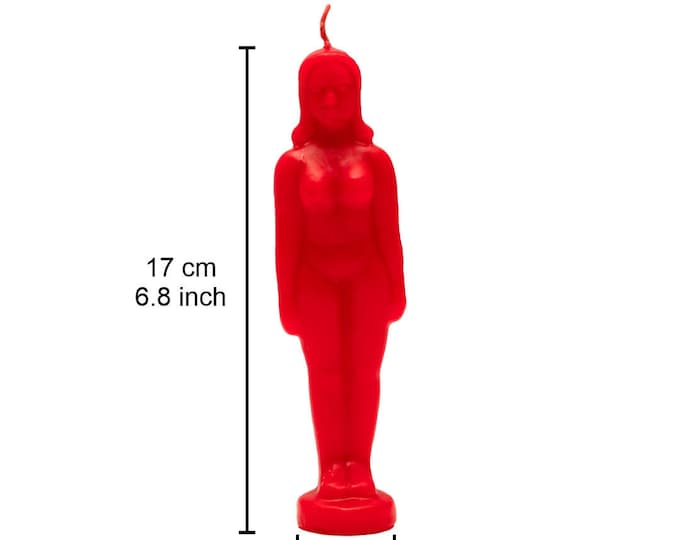 Female Figure Candle 7 Inch, Candle Spell, Magick, Candle Magic ...