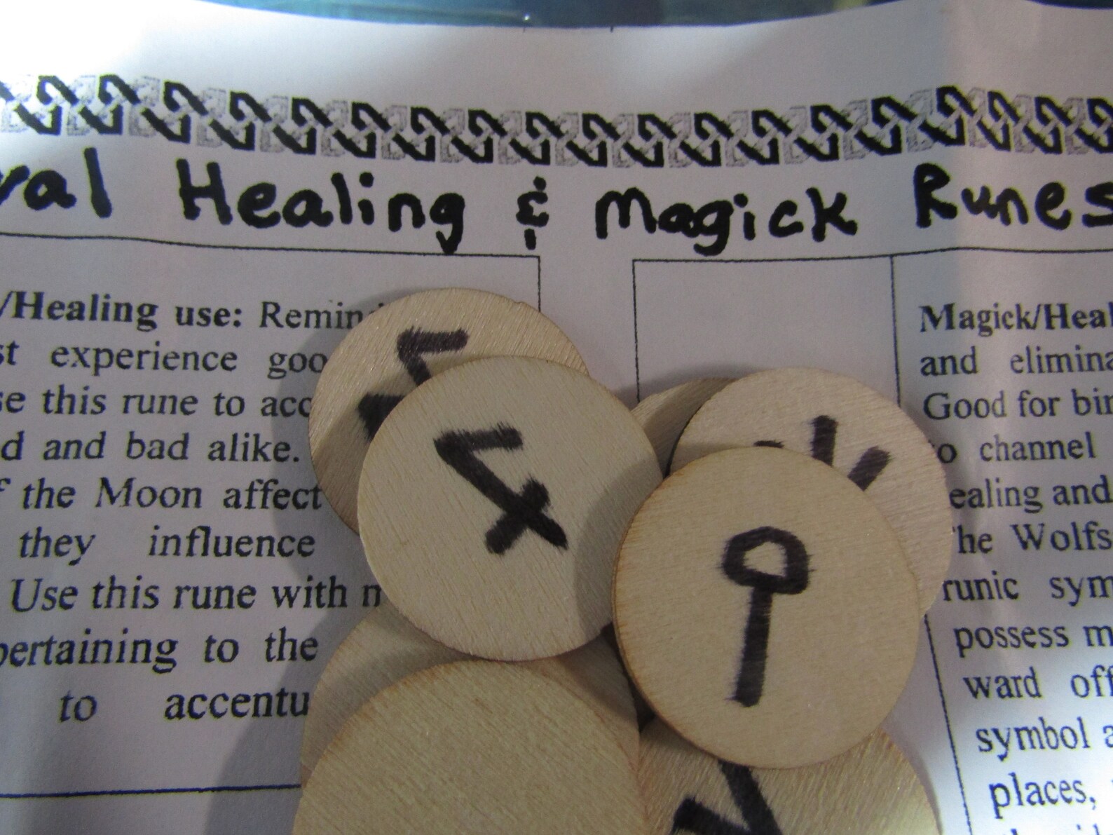 Healing Runes Medieval Healing and Magick Runes | Etsy