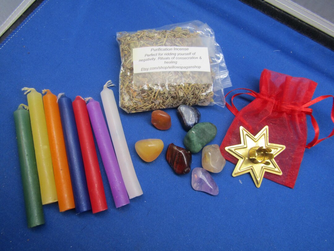 7 Chakras Meditation Kit, Chakra Gemstones, Chakra Crystals - Etsy