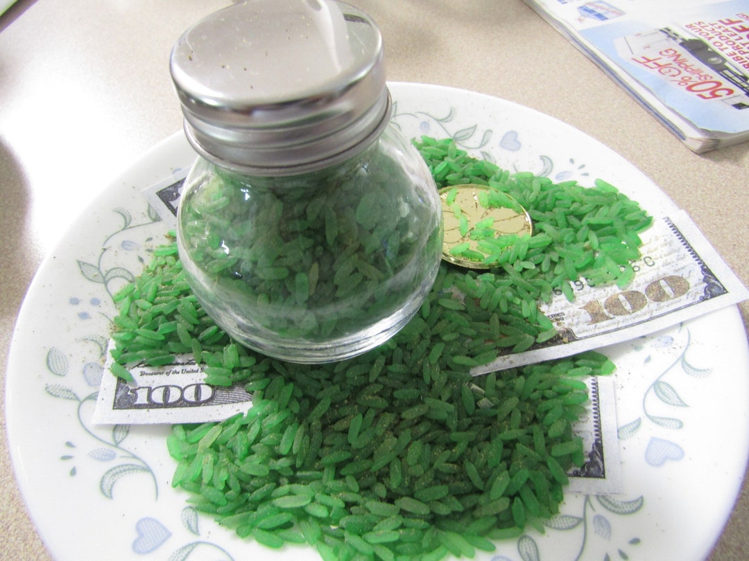 Lucky Green Rice Wealth Prosperity Money Hoodoo Green Rice - Etsy