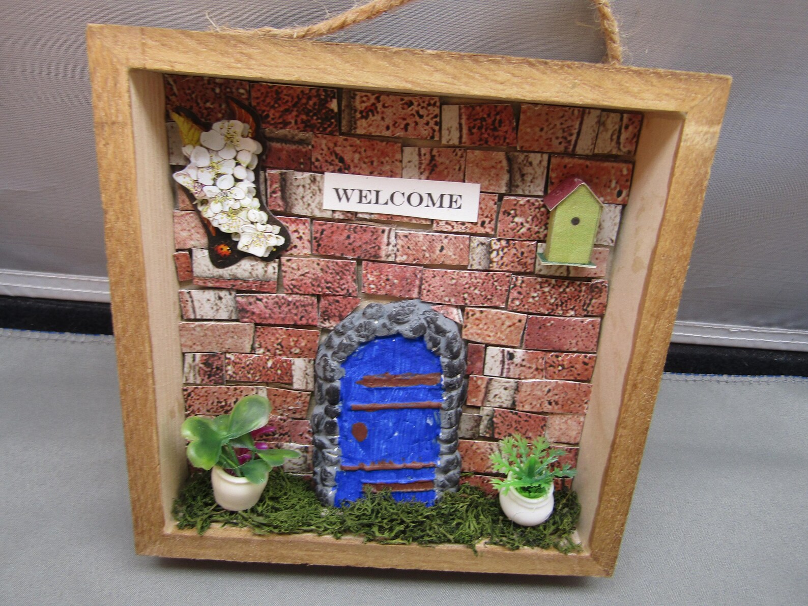 Welcome Plaque Home Decor, Secret Door, Miniature Scene - Etsy