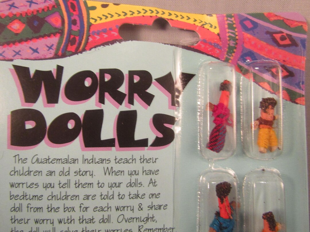 Tiny Colorful Worry Dolls: "trouble Dolls" - Etsy