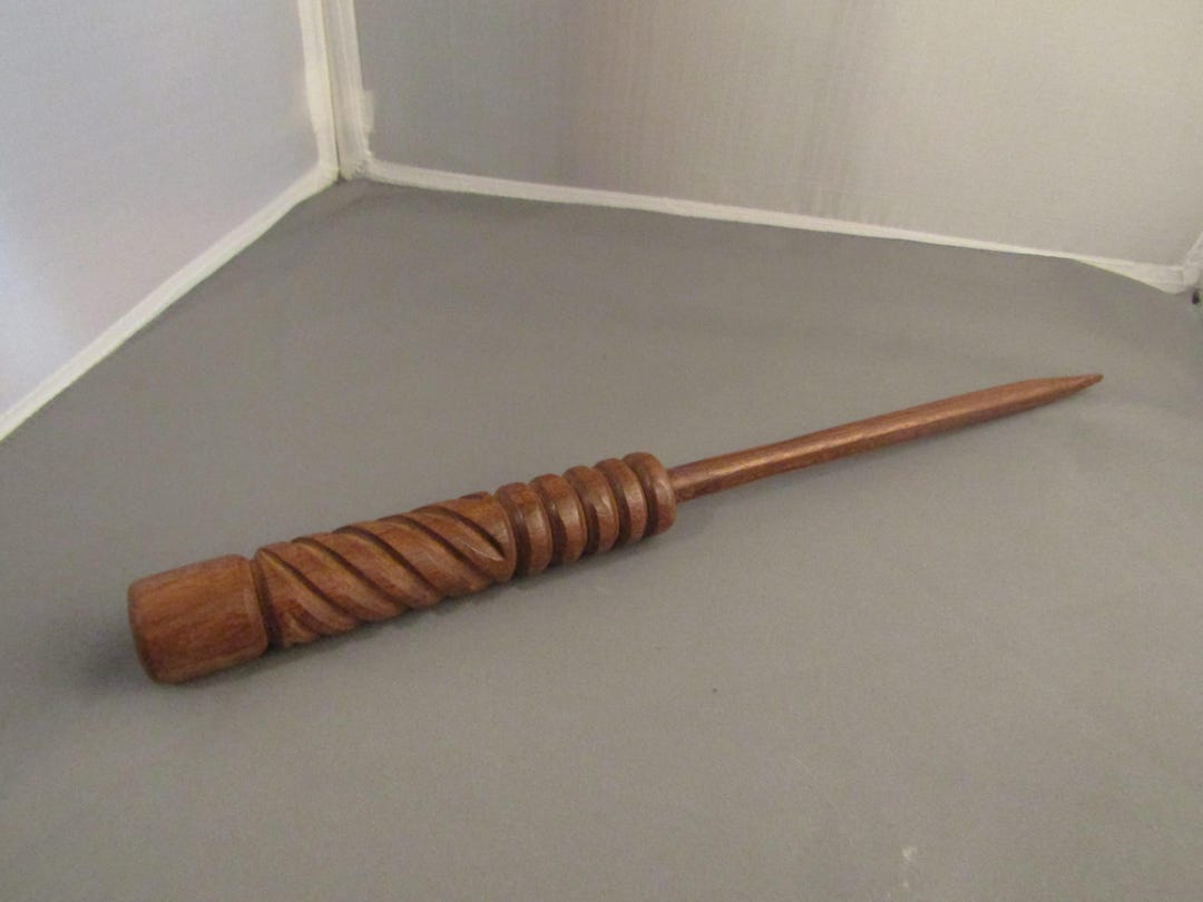 Carved Wood Wand: 12" Pagan Ritual Tool With Bag - Etsy