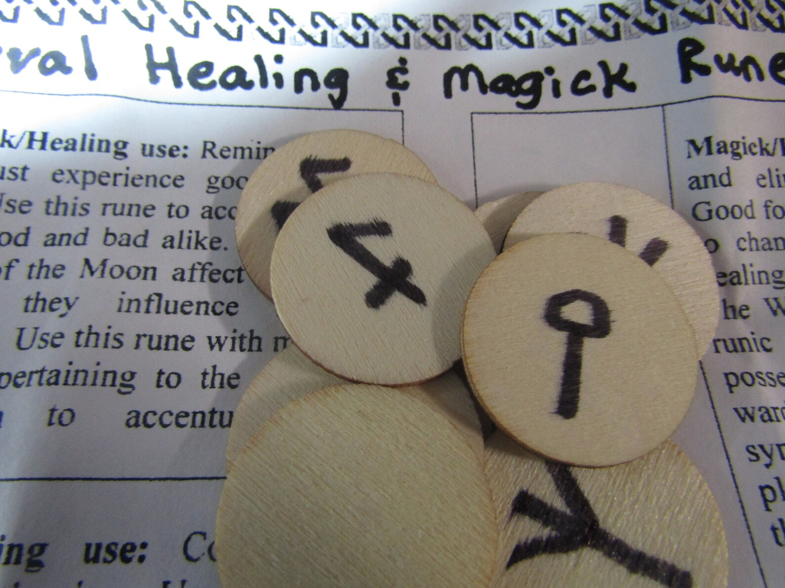 Healing Runes Medieval Healing and Magick Runes | Etsy