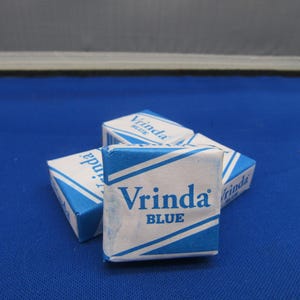 Blue Squares, Vrinda Blue, Anil Bluestone, Blue Bath Elixir 2 Oz - Etsy