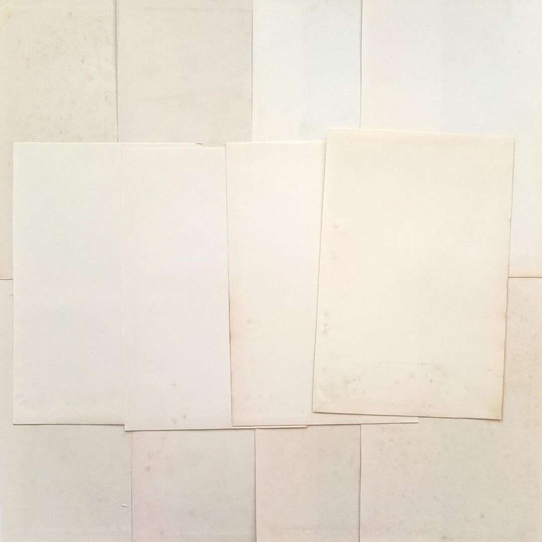 Lot of 12 X Plain Paper Pages From the 1920s. Naturally Aged Foxing ...