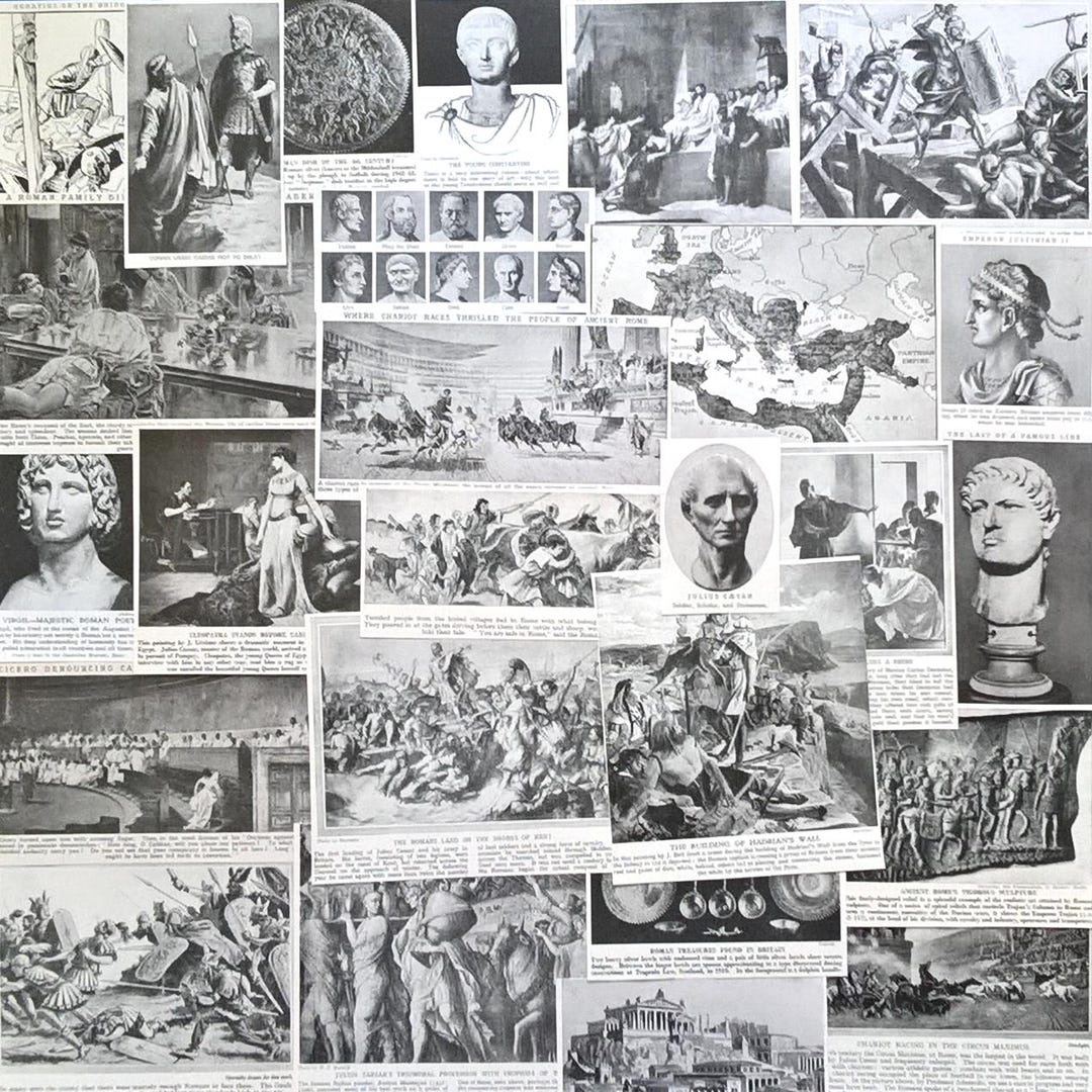 Roman Empire Clippings 1920s to 1950s. Genuine Original Vintage ...