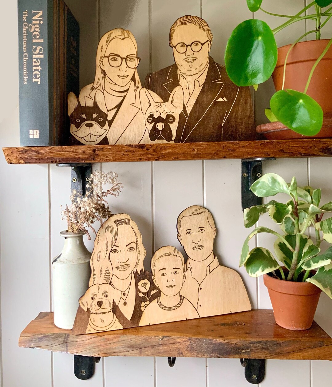 Illustrated Family Portrait, Engraved Family Portrait, Couples Portrait ...