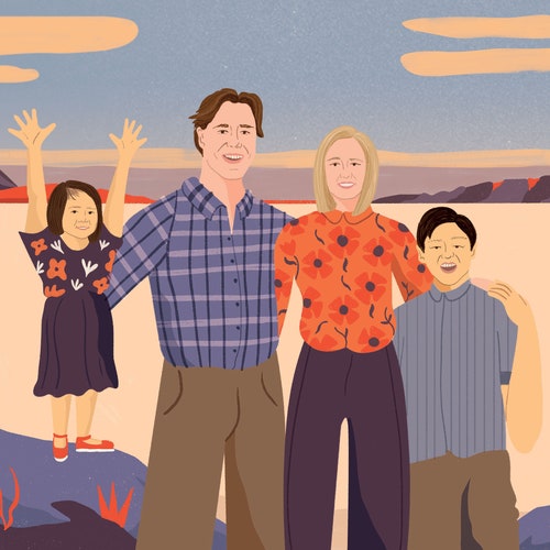 Custom Digital Family Portrait Family Illustration Digital - Etsy