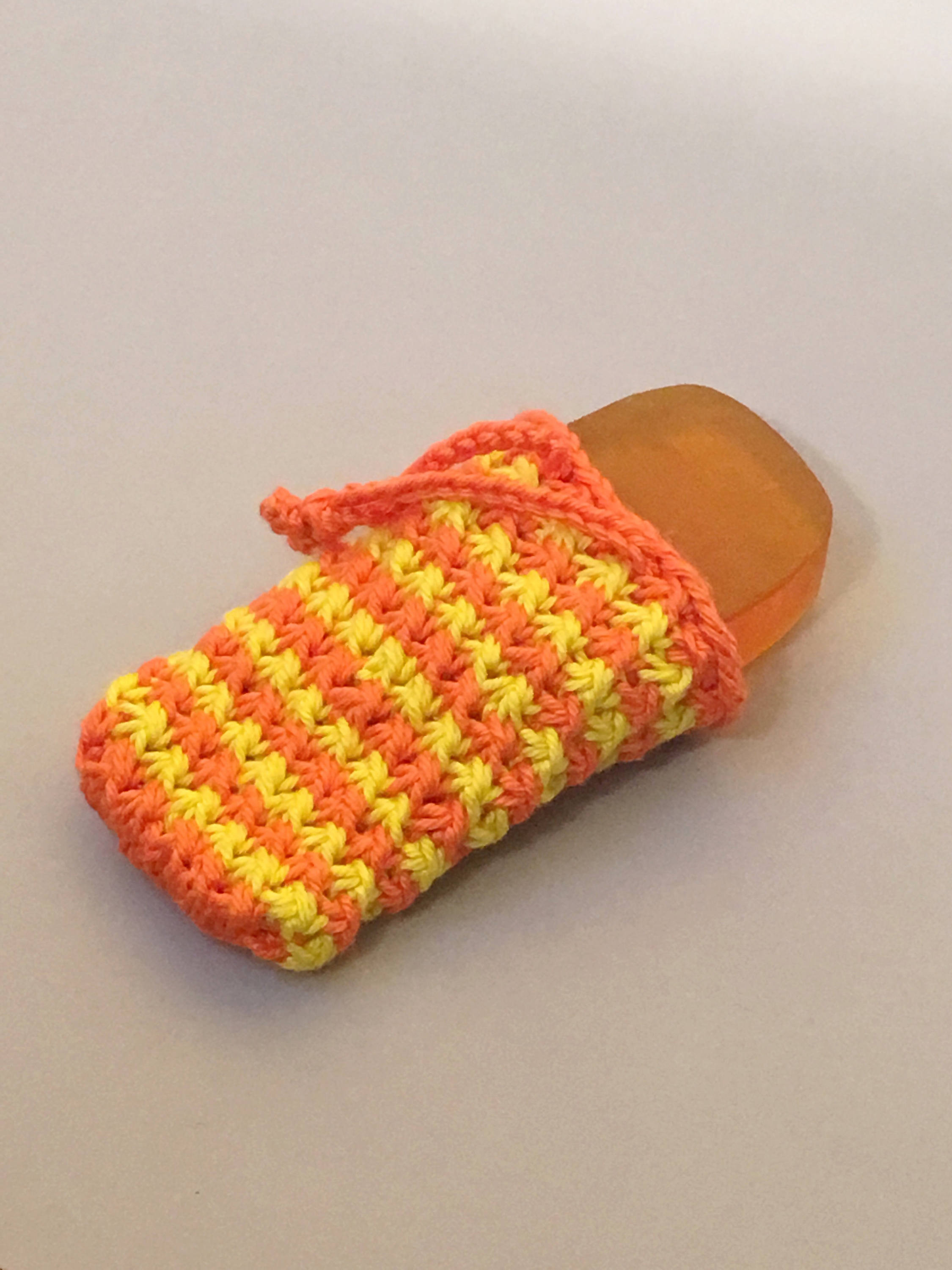 Set of 4 Colorful Soap Sachets, Knit Soap Bags in a Variety of Colors ...