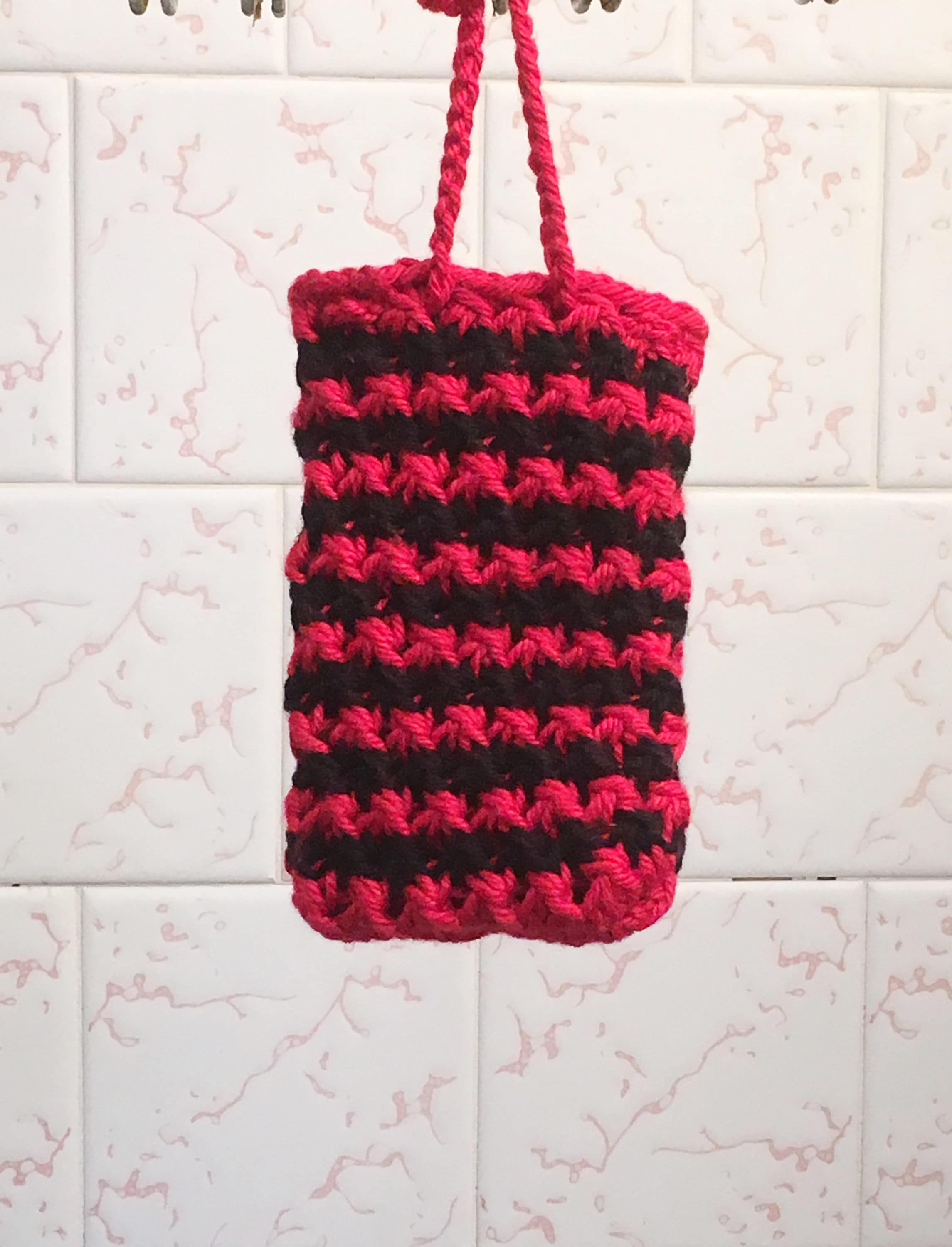 Set of 4 Colorful Soap Sachets, Knit Soap Bags in a Variety of Colors ...