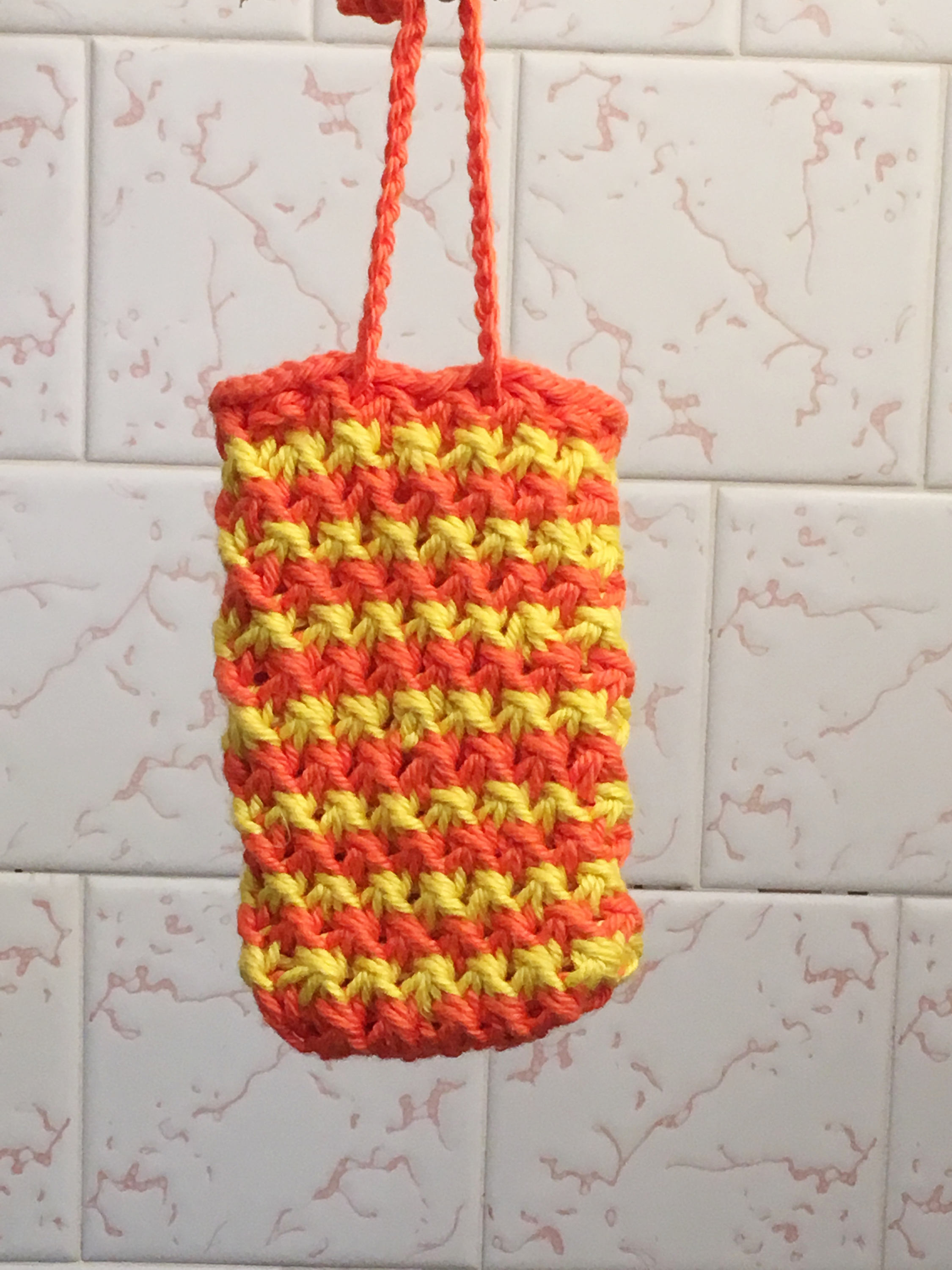 Set of 4 Colorful Soap Sachets, Knit Soap Bags in a Variety of Colors ...