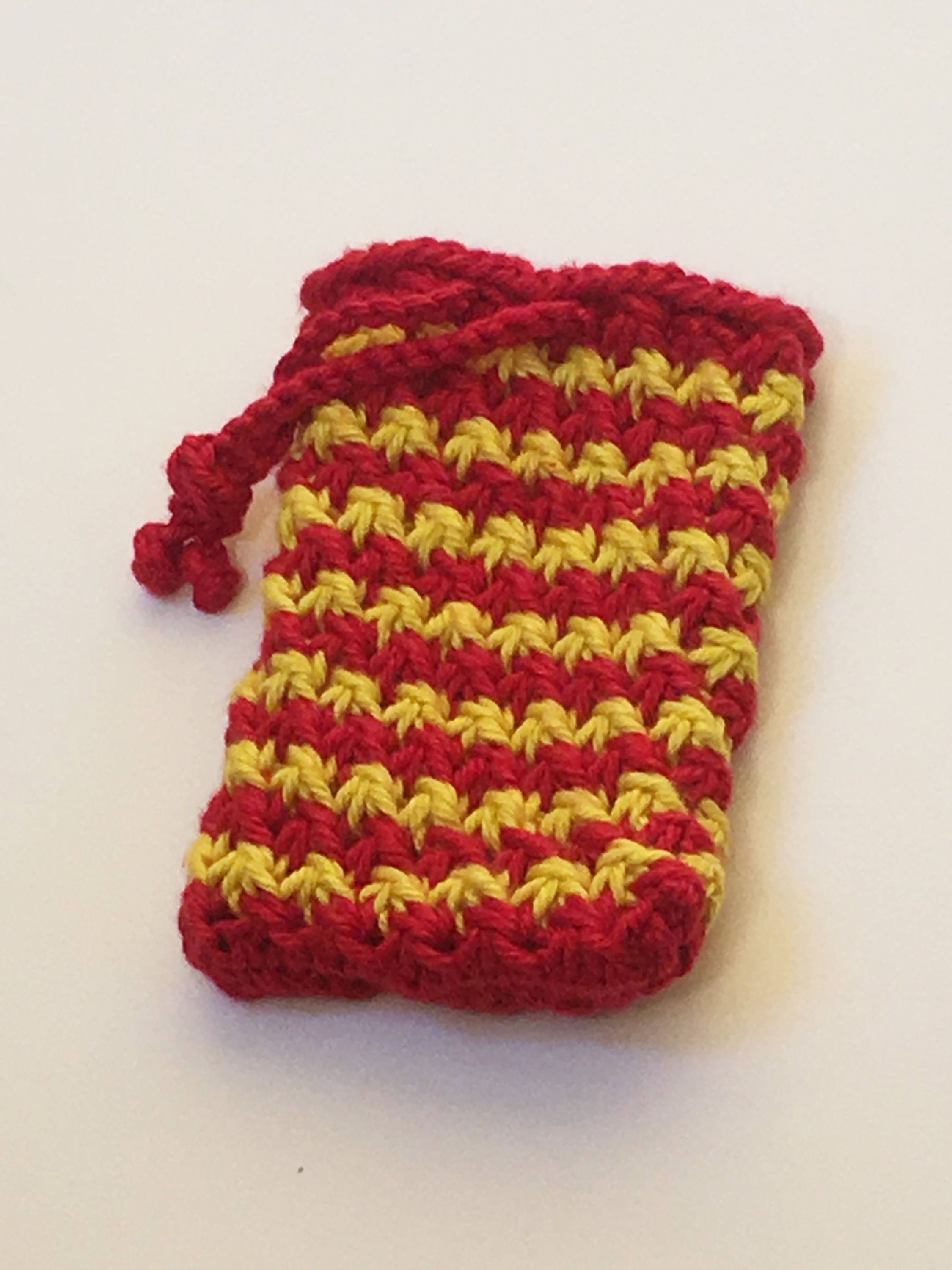 Set of 4 Colorful Soap Sachets, Knit Soap Bags in a Variety of Colors ...