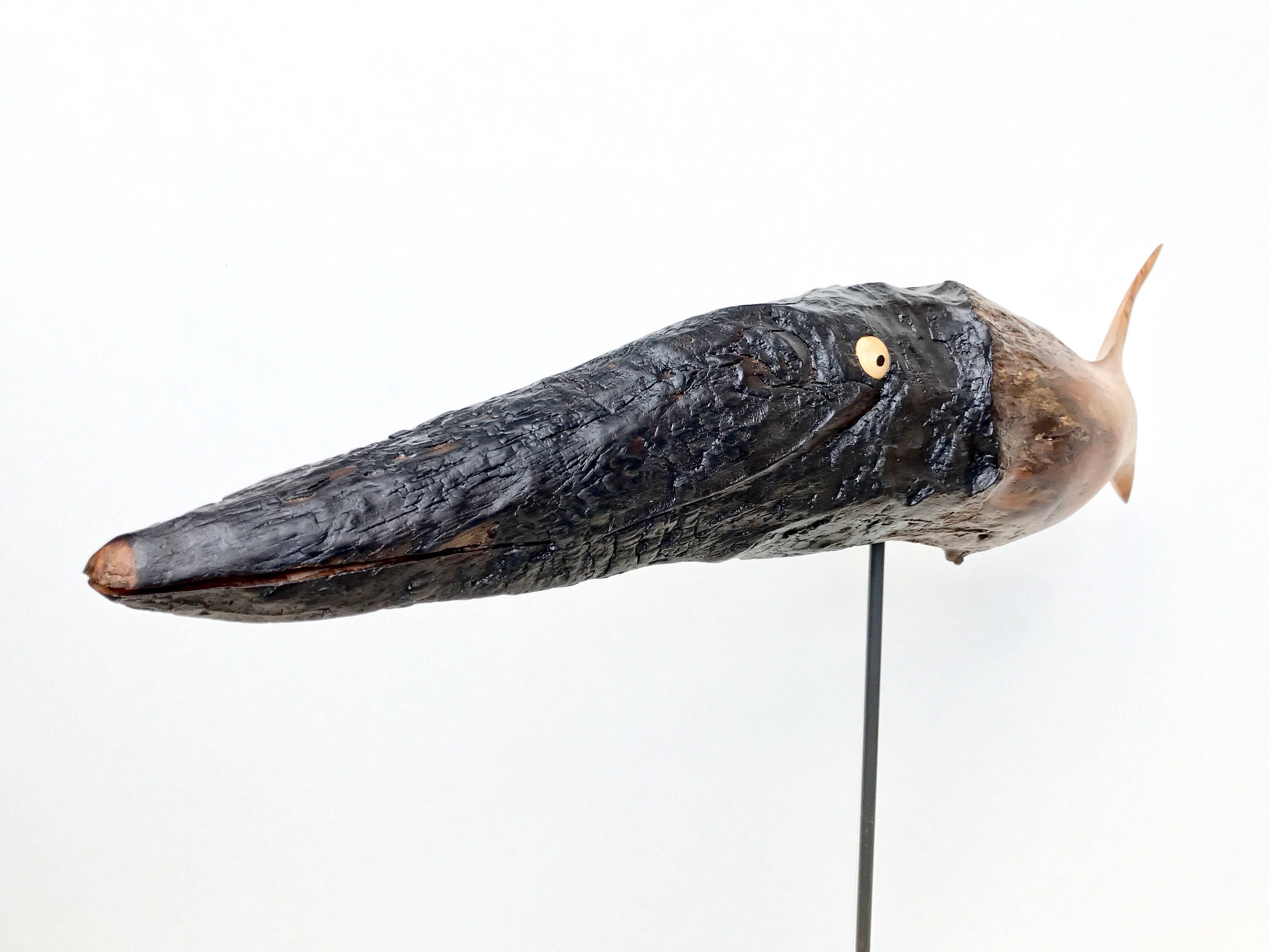 Grote vis standbeeld, Vis, Houten vis sculptuur, Vis standbeeld, Kunst ...