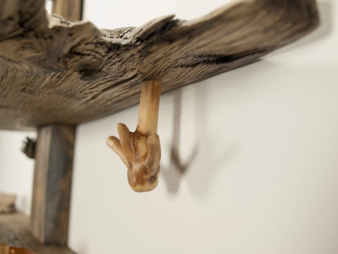 Driftwood Coat Rack, Wooden Coat Rack, Handmade Coat Rack, Handcrafted ...