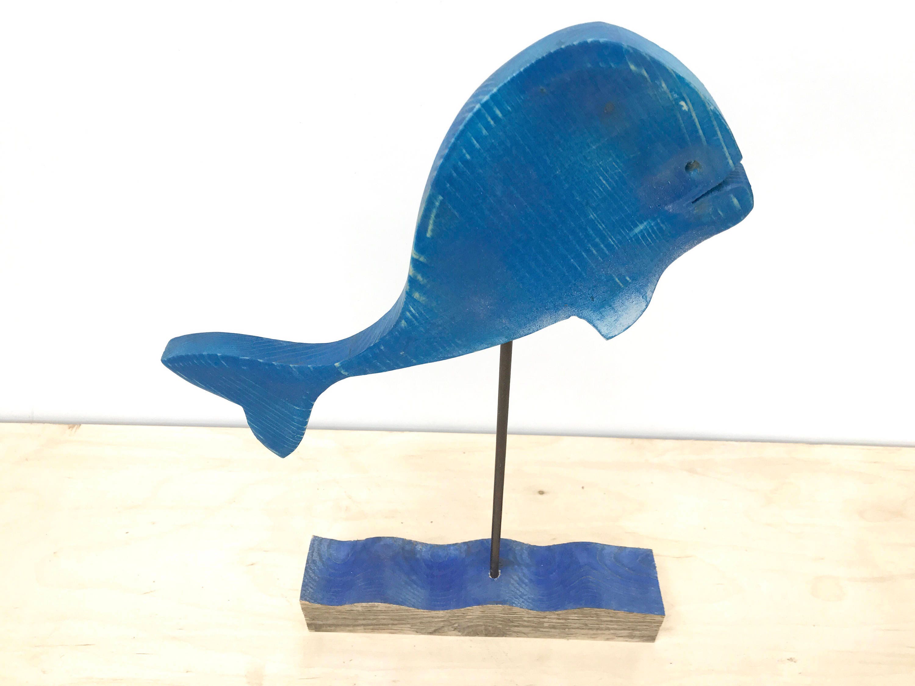 Flying Fish Wooden Fish Figure Whale Fish Statue Whale Fish - Etsy