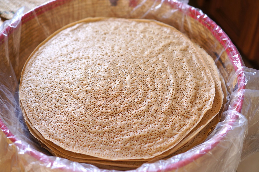 Fresh Ethiopian Africa Injera Bread ~ 100% Pure Teff Injera Vegan ...