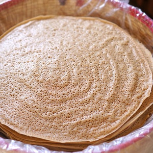 Fresh Ethiopian Africa Injera Bread ~ 100% Pure Teff Injera Vegan ...