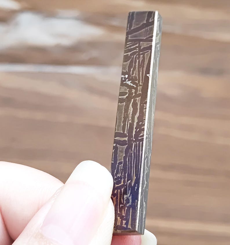 15.3g Muonionalusta Meteorite Slice, Roasted Blue Meteorite Specimen ...