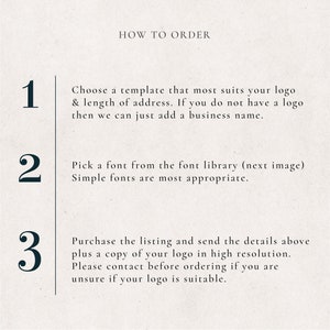 Custom Business Logo and Return Address Stamp - Etsy