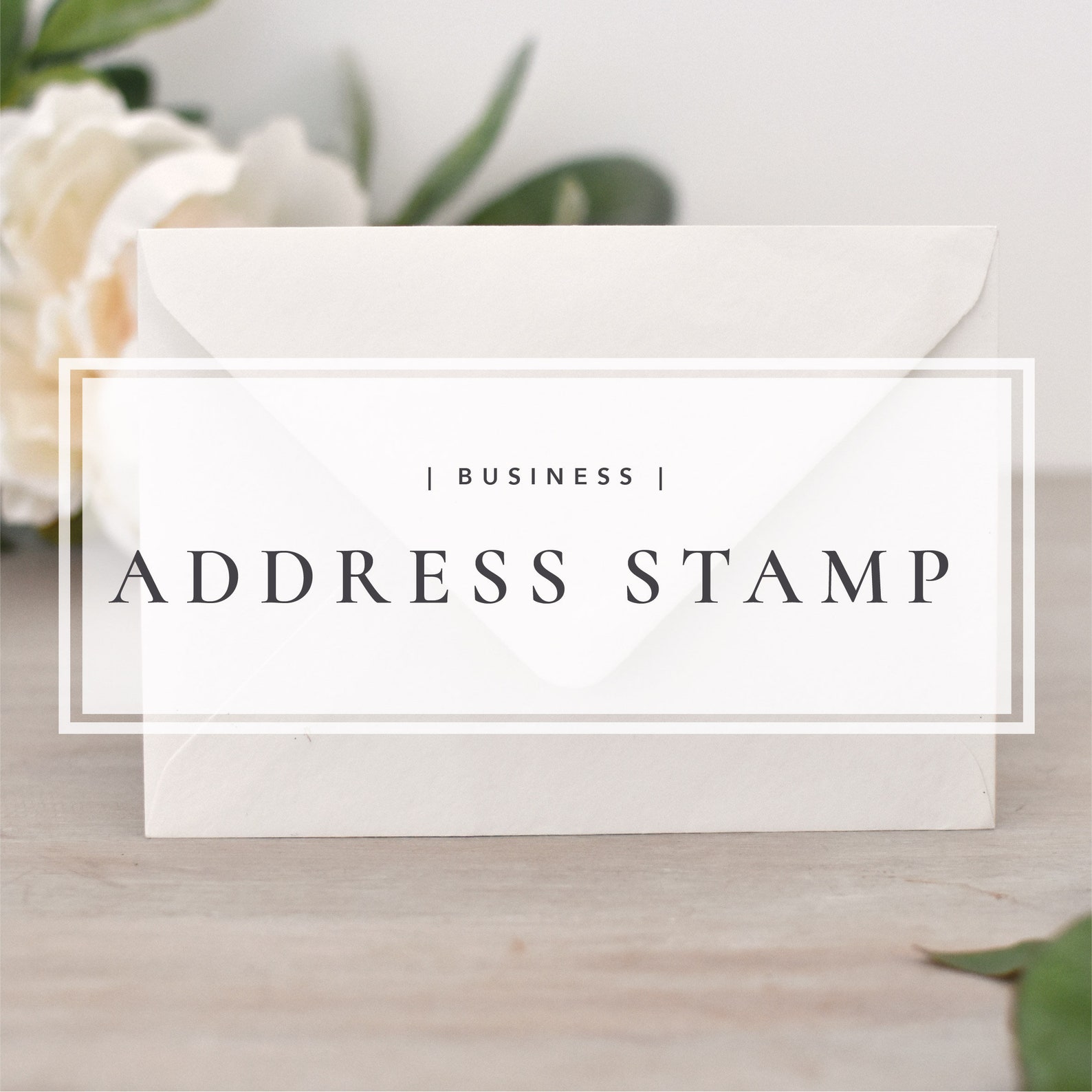 Custom Business Logo and Return Address Stamp - Etsy