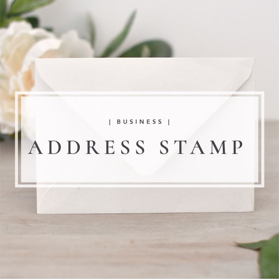 Custom Business Logo and Return Address Stamp - Etsy