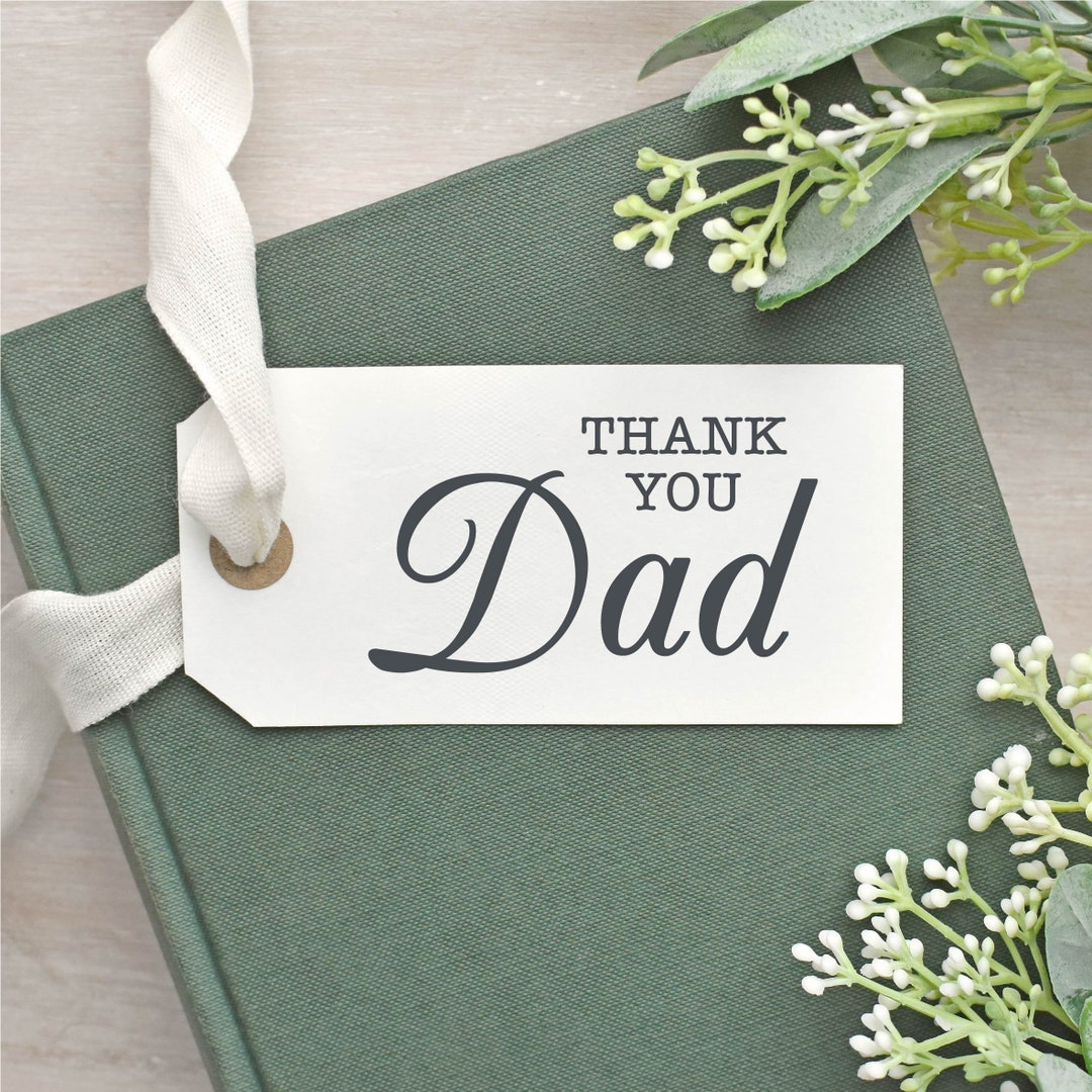 Thank You Dad Rubber Stamp | Father's Day - Etsy