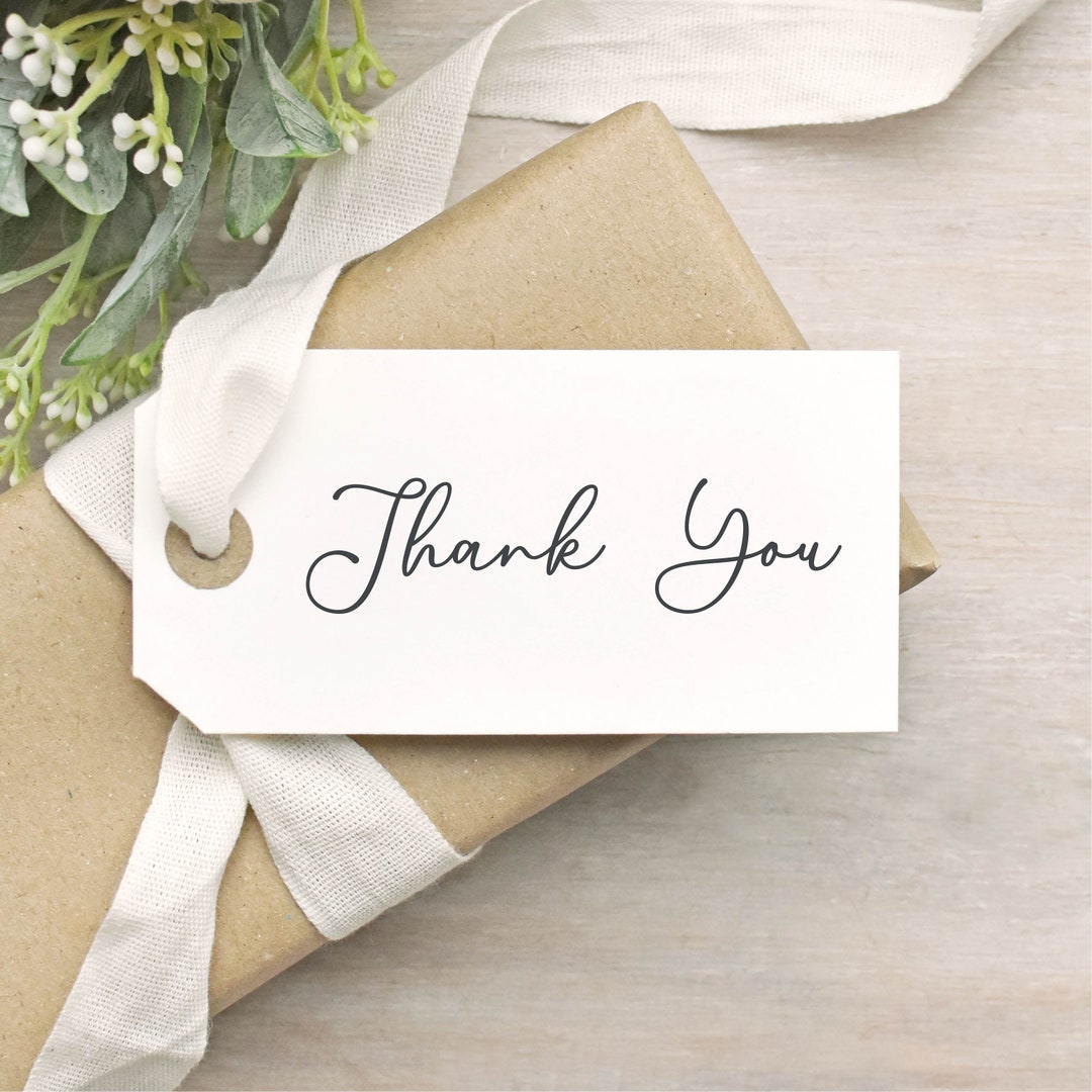 Thank You Clear Rubber Stamp - Etsy