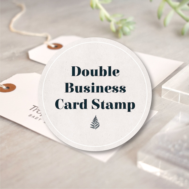 Custom Stamp Business Card - Etsy